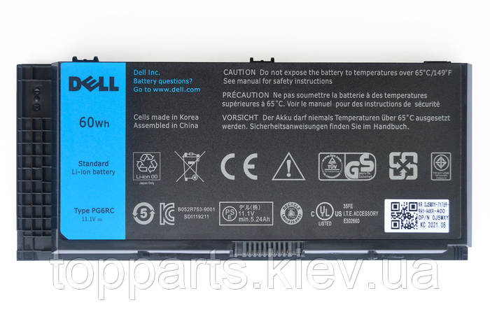 Купить Батарея для ноутбука Dell Precision M4800 PG6RC, 60Wh (5240mAh ...