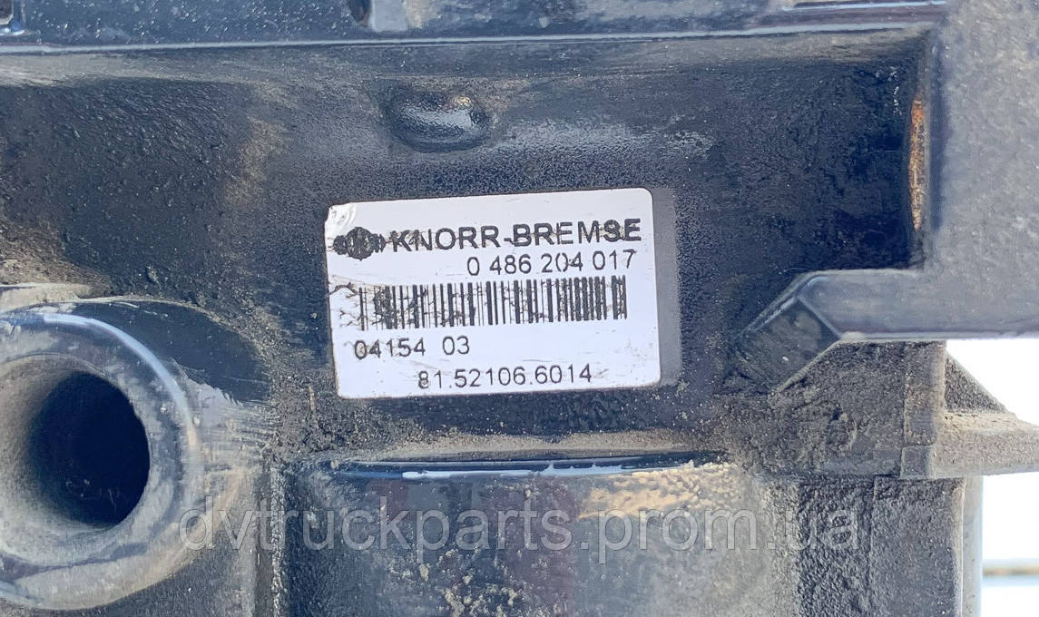 Купить Кран EBS MAN 81.52106-6014 / Knorr-bremse 0486204017, цена 13370 ...