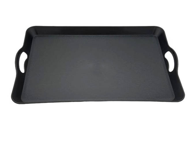 Поднос пластиковый прямоугольный для столовой Разнос пластмассовый для ...