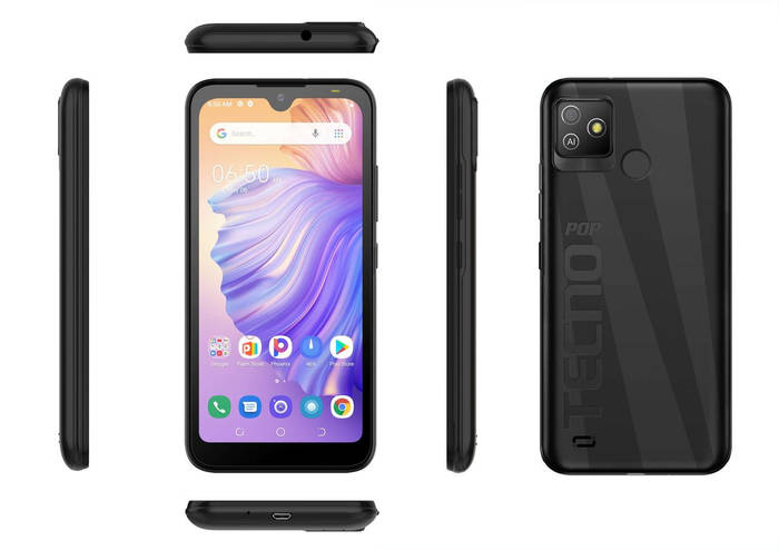 Купить TECNO Смартфон POP 5 Go (BD1) 1/16Gb 2SIM Aether Black, цена ...
