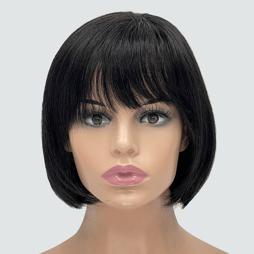 Парик из натуральных волос на сетке - система Diana HH, цвет черный (ID ...