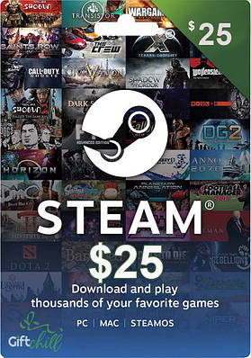 Steam gift card | купить недорого на Prom | Украина