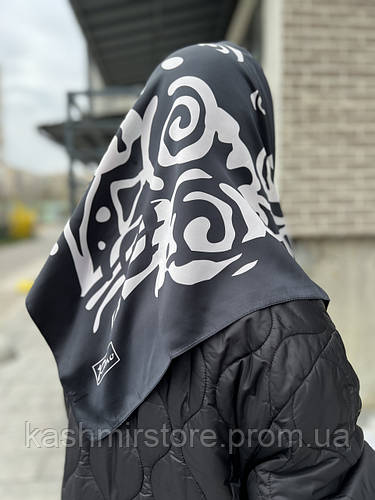 Купити Хустка атласна «Половинки 90 90 см ціна 237 ₴ Prom Ua Id 1825078650