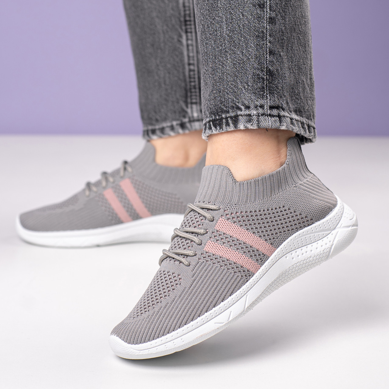 Кросівки жіночі сірі сітка на літо: продаж, ціна у Львові. Кросівки та ...