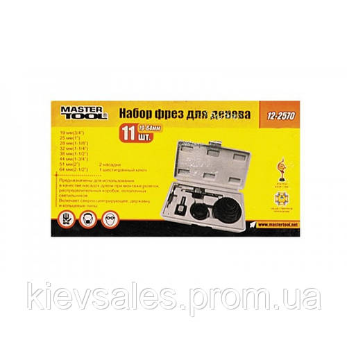 Купить Набор фрез для дерева MASTERTOOL 19-64 мм 11 шт 12-2570 KS, код: 7235141, цена 211.99 грн ...