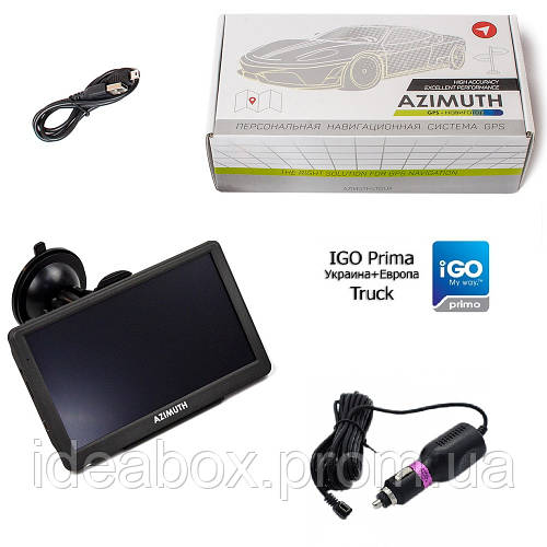 Купить Навигатор GPS Azimuth S74 для грузового транспорта + карта Европы и Украины IX, код ...