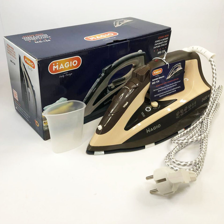 Праска парова для різного одягу Magio MG-134 2400 Вт, Парові праски, Праски керамічні VK-189 для ...