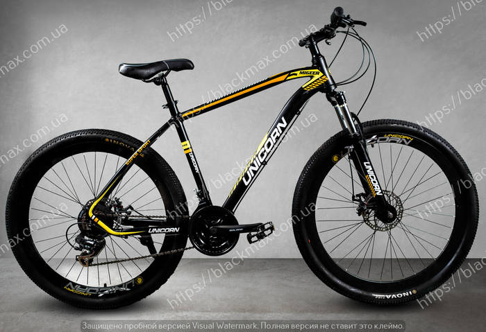 Купити Крутий велосипед Unicorn Migeer 27.5, з жовтою смугою, ціна 9200 ...