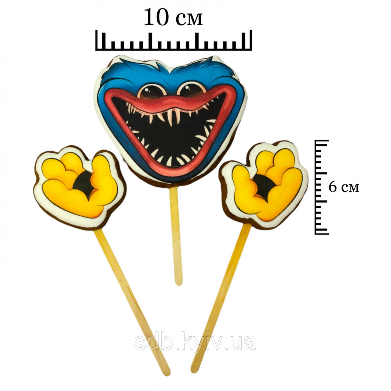 Набір пряникових топперів Їмтопер Хагі Вагі блакитний продаж ціна у Києві Печиво і пряники