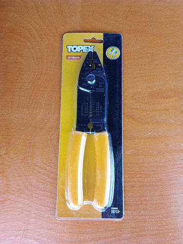 Клещі універсальні Topex 32D404 для обтискання та зачистки проводів ...