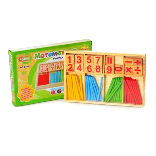 Деревянный набор первоклассника, счетный набор, счетные палочки (ID ...