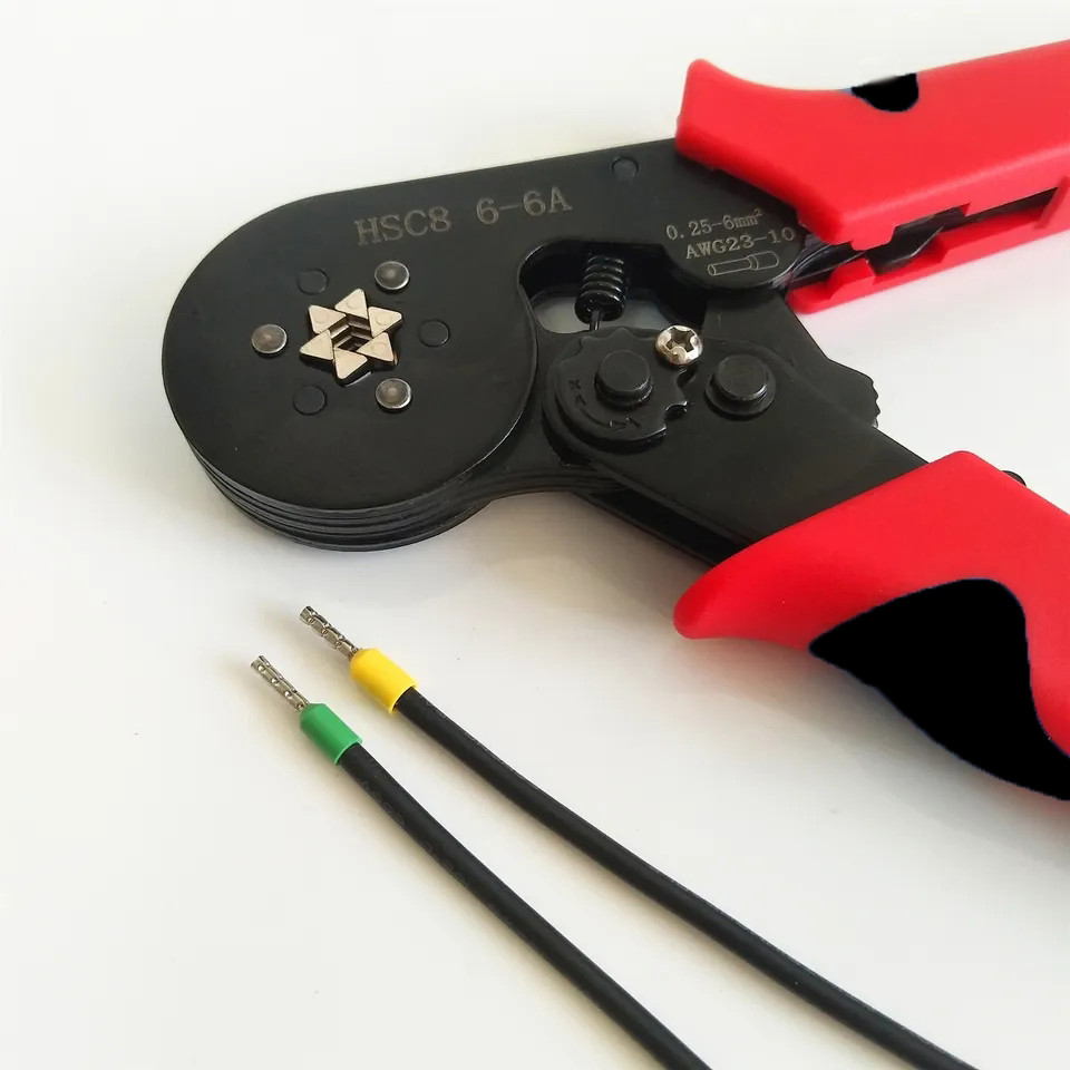 Кримпер Lion Rage HSC8 6-6A, AWG24-10, клещи для обжима трубчатых ...