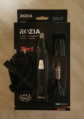 Купить Триммер беспроводной Rozia HD-105 3 в 1 (для носа, бороды, ушей ...