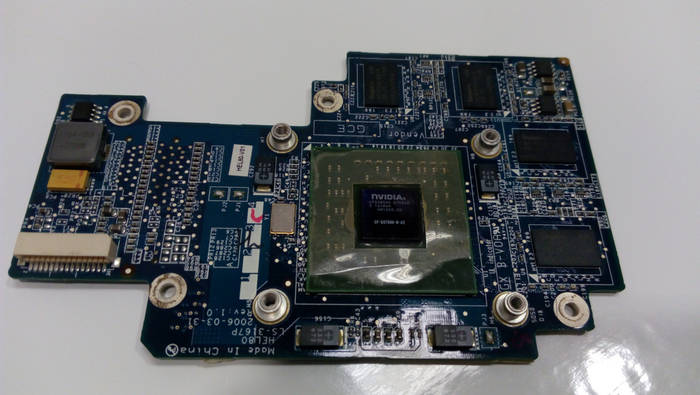 Видеокарта nVidia GeForce GO 7600, 256 MB, DDR 2, MXM 2, б / у (ID ...