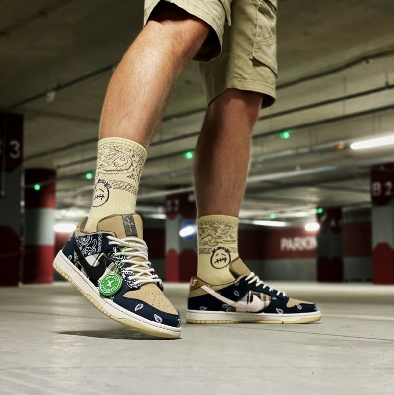 Кросівки Nike SB Dunk Low Travis Scott Cactus Найк Данк Лоу Тревіс ...