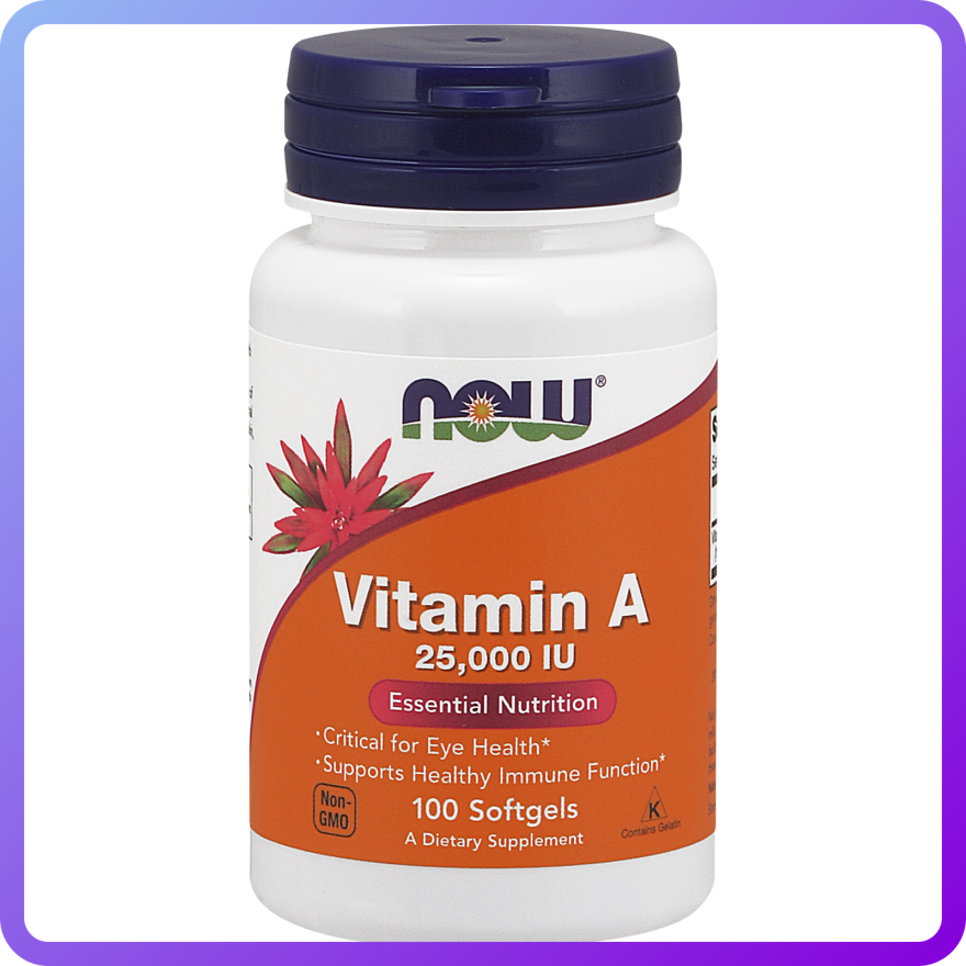 Витамины NOW Foods Vitamin A (25000 IU) (100 капс) (102936): продажа ...