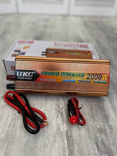 Купити Інвертор 12V-220V перетворювач напруги 2000W UKC SSK AC/DC, ціна 4800 ₴ - Prom.ua (ID ...