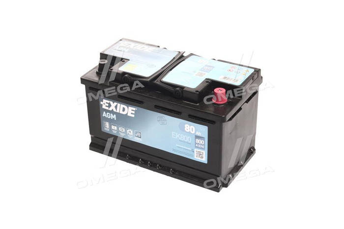 Купить Аккумулятор 80Ah-12v Exide AGM (315х175х190),R,EN800 EK800, цена ...