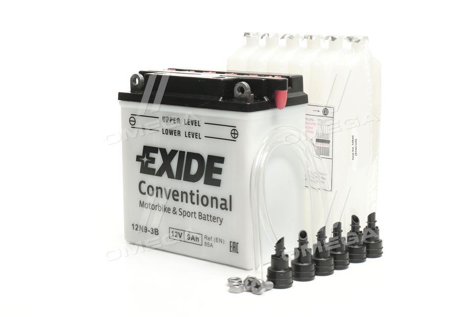 Купить Аккумулятор 9Ah-12v Exide (12N9-3B) (135х75х139) R, EN85 12N9-3B ...
