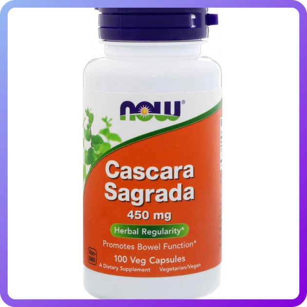 Купить Каскара саграда NOW Foods Cascara Sagrada 450 мг (100 капс ...