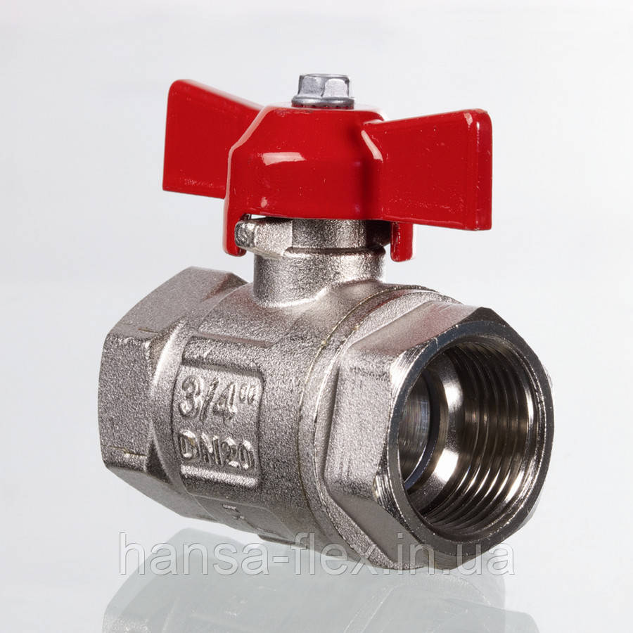 Шаровый кран В-В DN06 PN50 G1/4 ручка бабочка HANSA-FLEX латунь - купить по лучшей цене в Киеве ...