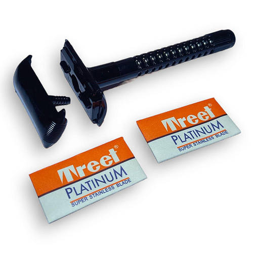 Станок для гоління Treet Platinum Safety Razor 1 верстат + 2 леза (ID ...