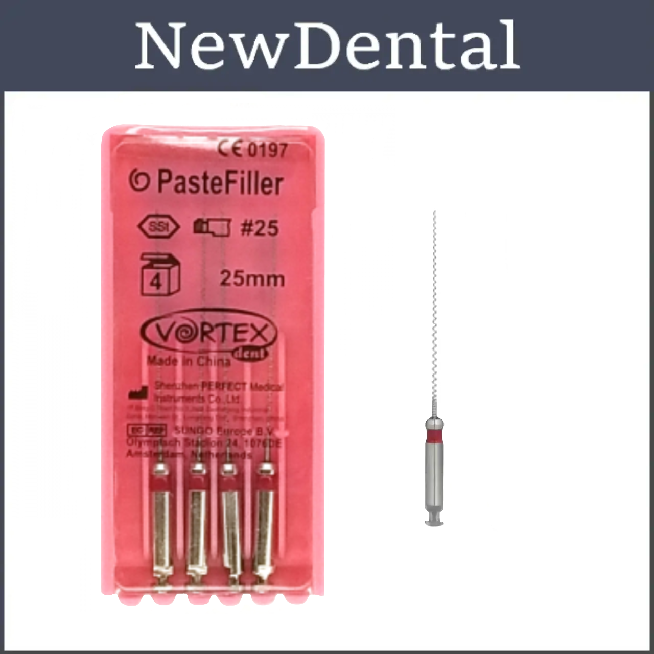 Paste Fillers №25 25мм Пасте Філерс каналонаповнювач 4шт Vortex ...
