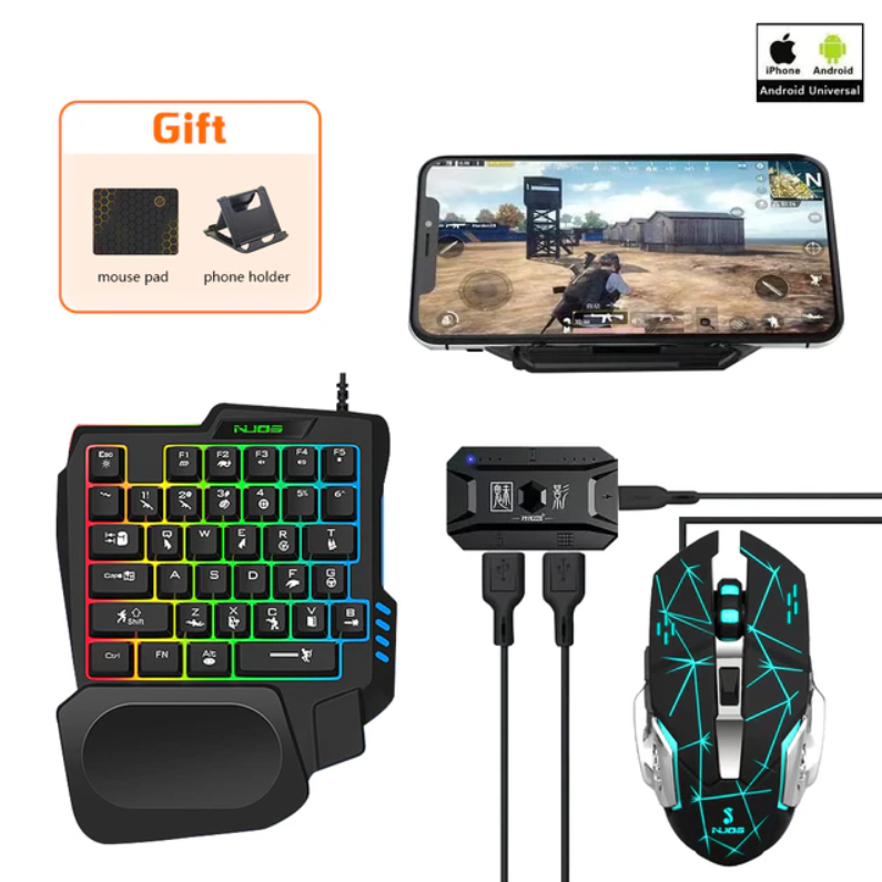 Переходник C Клавиатурой и Мышкой для Телефона Конвертер Seuno P1 PRO ...