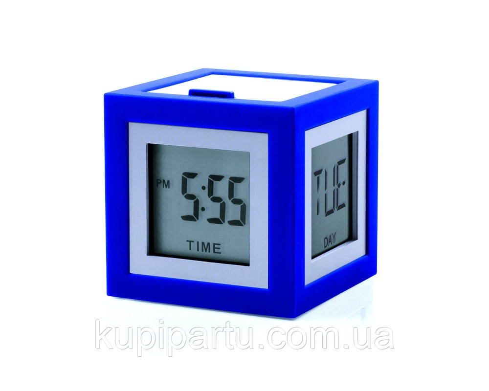 Будильник-термометр Lexon Cubissimo, синій (ID#1830518294), ціна: 1150 ...