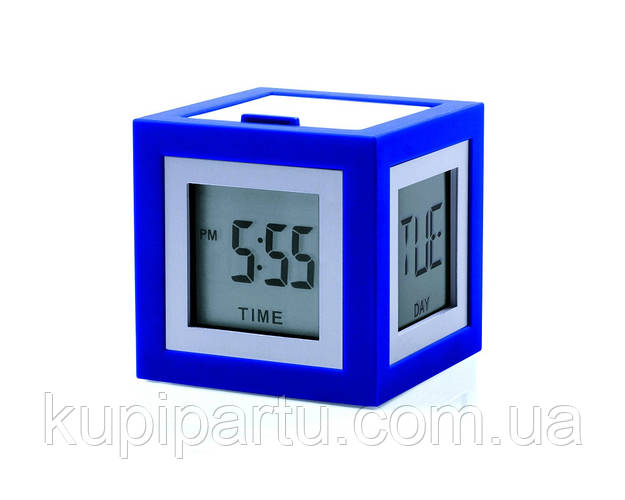 Будильник-термометр Lexon Cubissimo, синій (ID#1830518294), ціна: 1150 ...