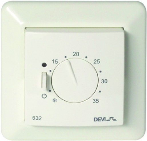 Механический Терморегулятор для Теплого Пола DEVIreg 532 с Датчиками ...