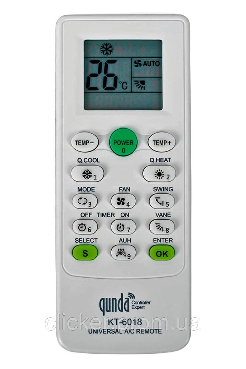 Универсальный пульт для кондиционера DELFA KT-6018, цена: 299 ₴, купить на Prom.ua