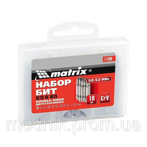Купить Набор битов Matrix SL-SL, Ph-Ph Pz-Pz 65 мм сталь CrV 10 шт ...