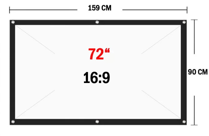 Купить Проекционный экран для проектора 72inc Экраны для проекторов ...