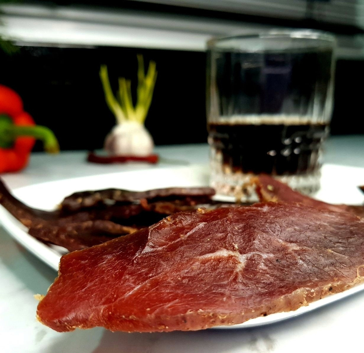 Бастурма сыровяленая (конина) Премиум 1кг, снеки закуски к пиву, мясные ...