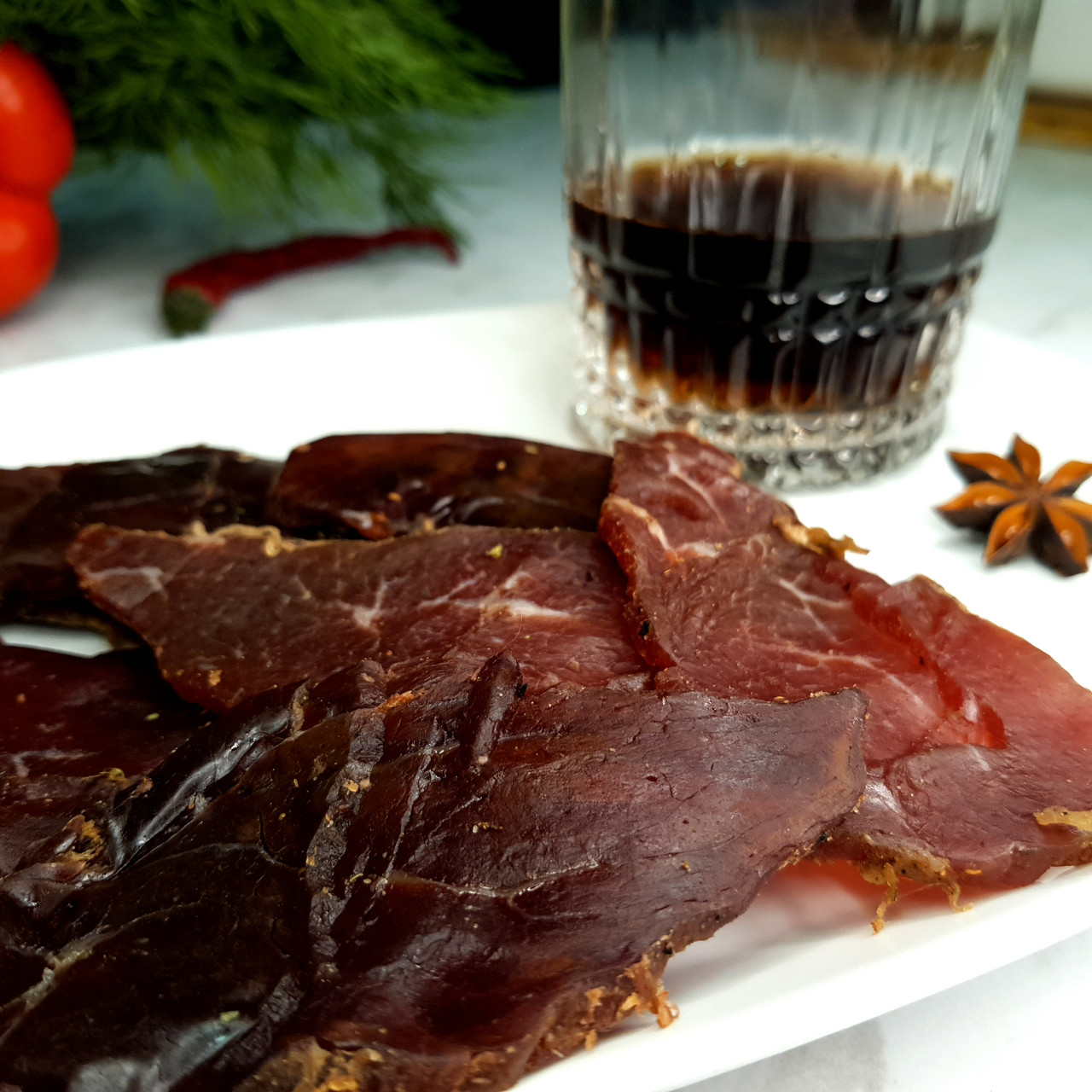 Бастурма сыровяленая (конина) Премиум 1кг, снеки закуски к пиву, мясные ...