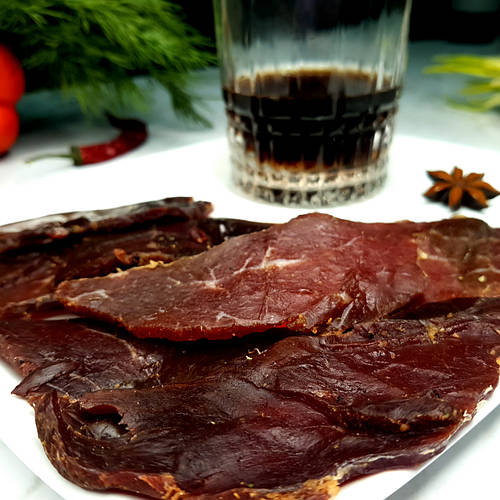 Бастурма сыровяленая (конина) Премиум 1кг, снеки закуски к пиву, мясные ...