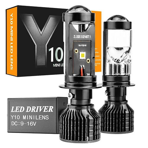 Купить Мини линзы LED Y10 H7 "MINI LED LENS"(60Вт, 12000Лм, 6000К, 9-18v, Цоколь H7) с ...