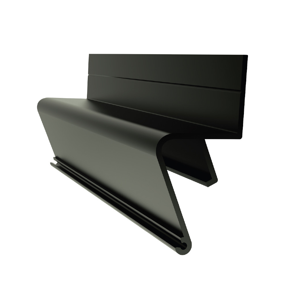 Профиль теневой алюминиевый черный крашеный для натяжного потолка 2.5 м ...