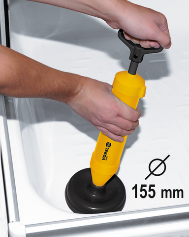 Купить Помпа ручная для прочистки канализационных труб VOREL 55505: Ø= 65, 155 мм, цена 335 ...