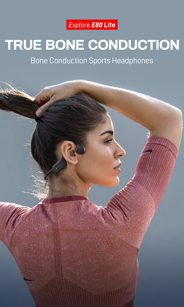 Купити Бездротові bluetooth-навушники Dacom Explore E80 Lite з кістковою провідністю, ціна 1920 ...