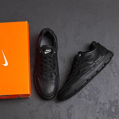 Купить Мужские летние кроссовки сетка Nike Black, мужские спортивные ...