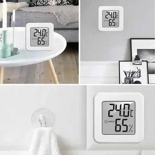 Купить Комнатный электронный градусник гидрометр метеостанция, цена 250 ...