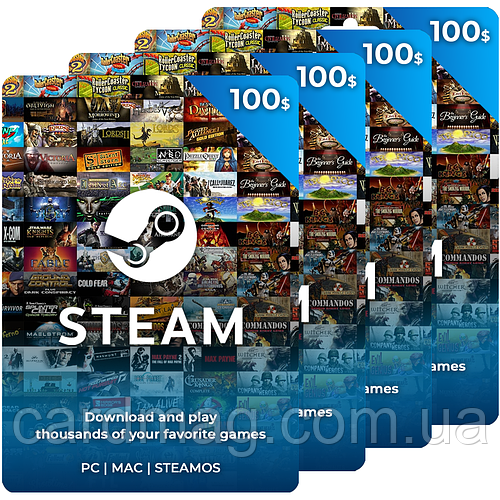 Купити Вигідна Подарункова карта Steam Gift Card на суму 400 usd, ціна ...