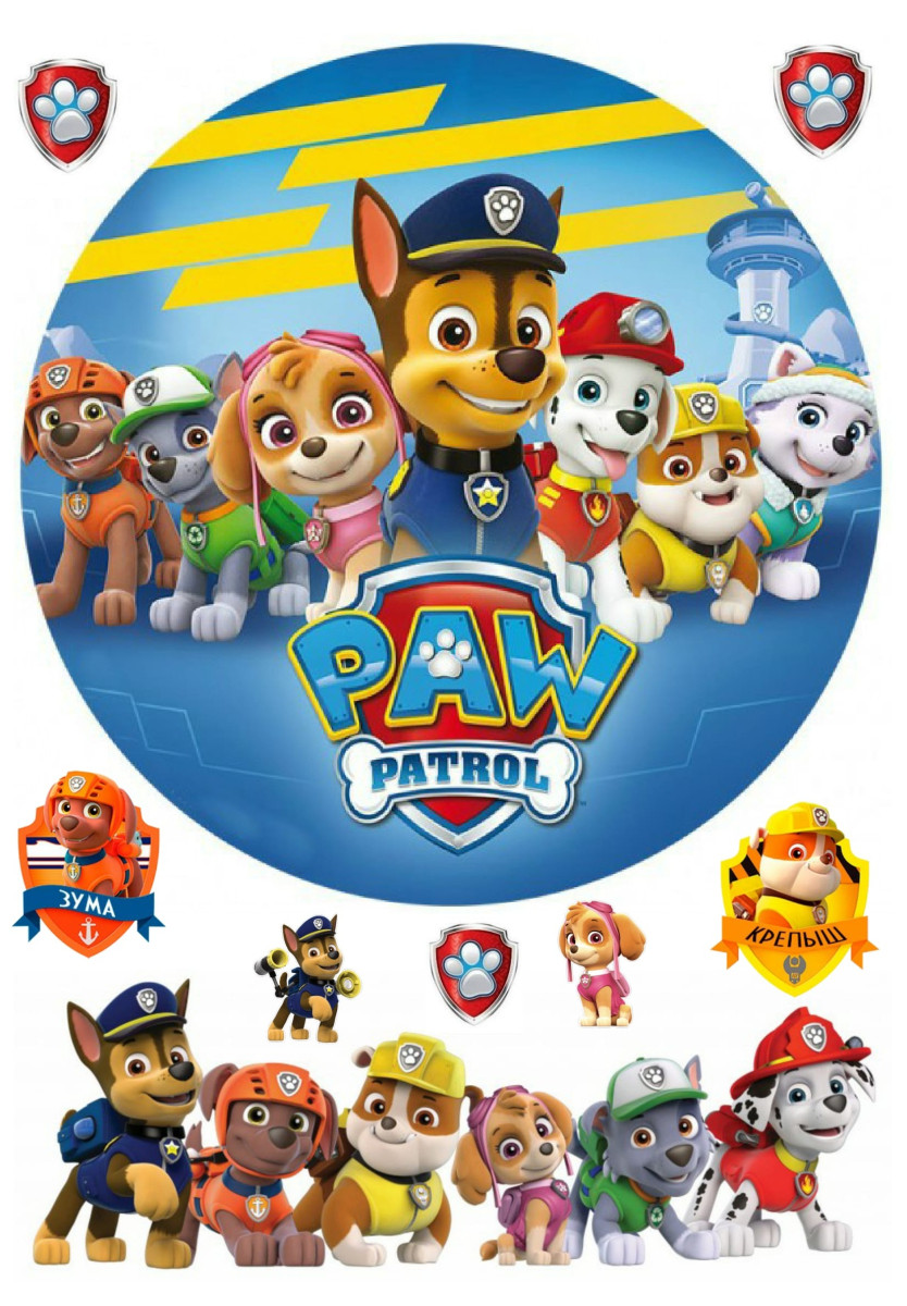 Купити Вафельна картинка Paw Patrol 5 у Дніпрі від компанії "Интернет ...
