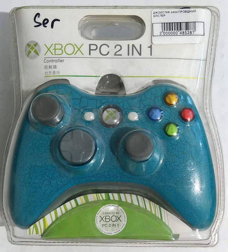 Купить Геймпад Xbox 360 / PC Controller (2in1) Blue, цена 961 ₴ — Prom ...