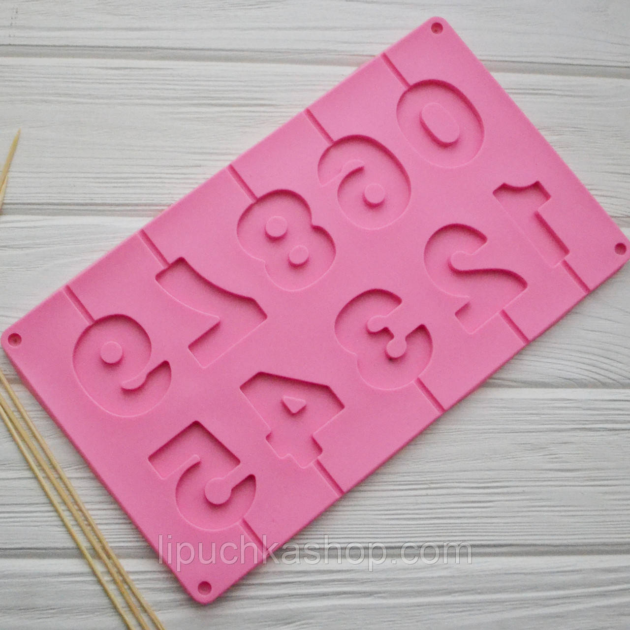 Купити Форма силіконова для льодяників і шоколаду "Цифри", ціна 120 ...