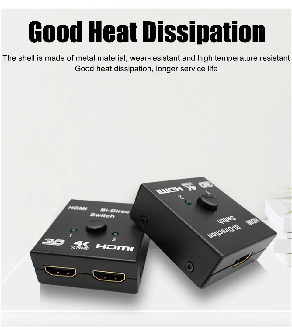 Купити 2 in 1 Splitter HD 1x2/2x1 Switch Connector HDMI сплітер, hub 2 ...