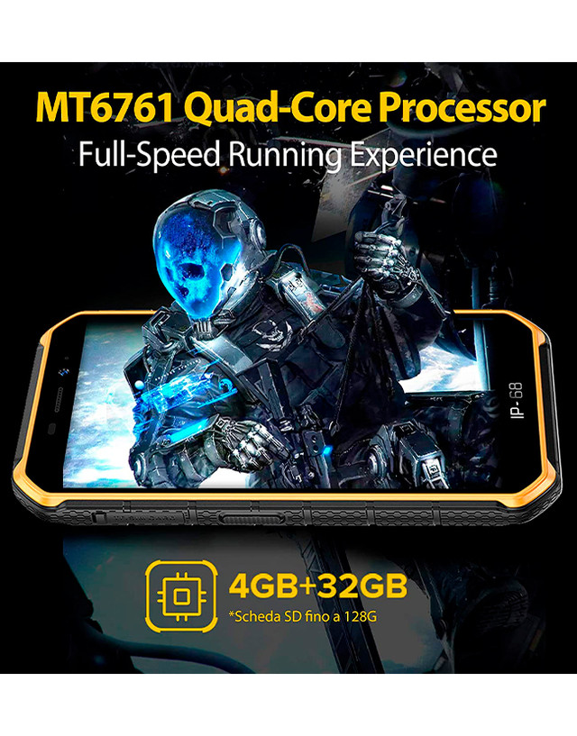 Захищений смартфон Ulefone Armor X7 Pro 4/32gb Orange IP68 4000mAh (ID ...