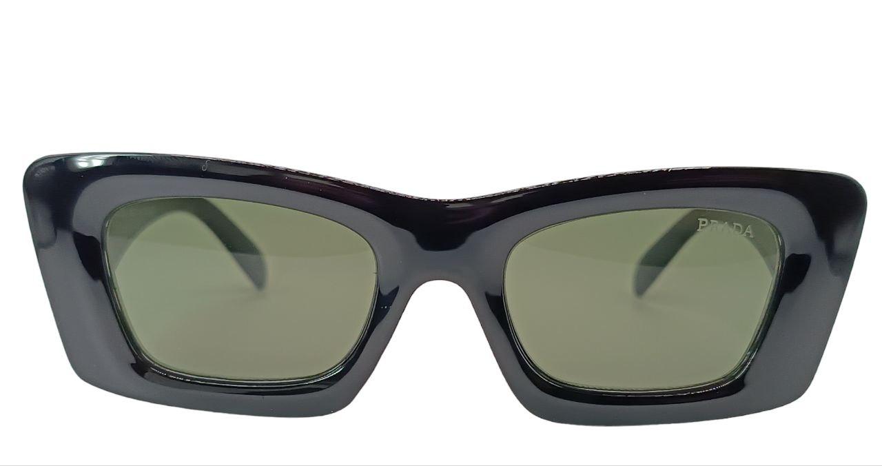 Жіночі сонцезахисні окуляри Prada 8293 чорні-зелена лінза (ID#1832198048), цена: 450 ₴, купить ...